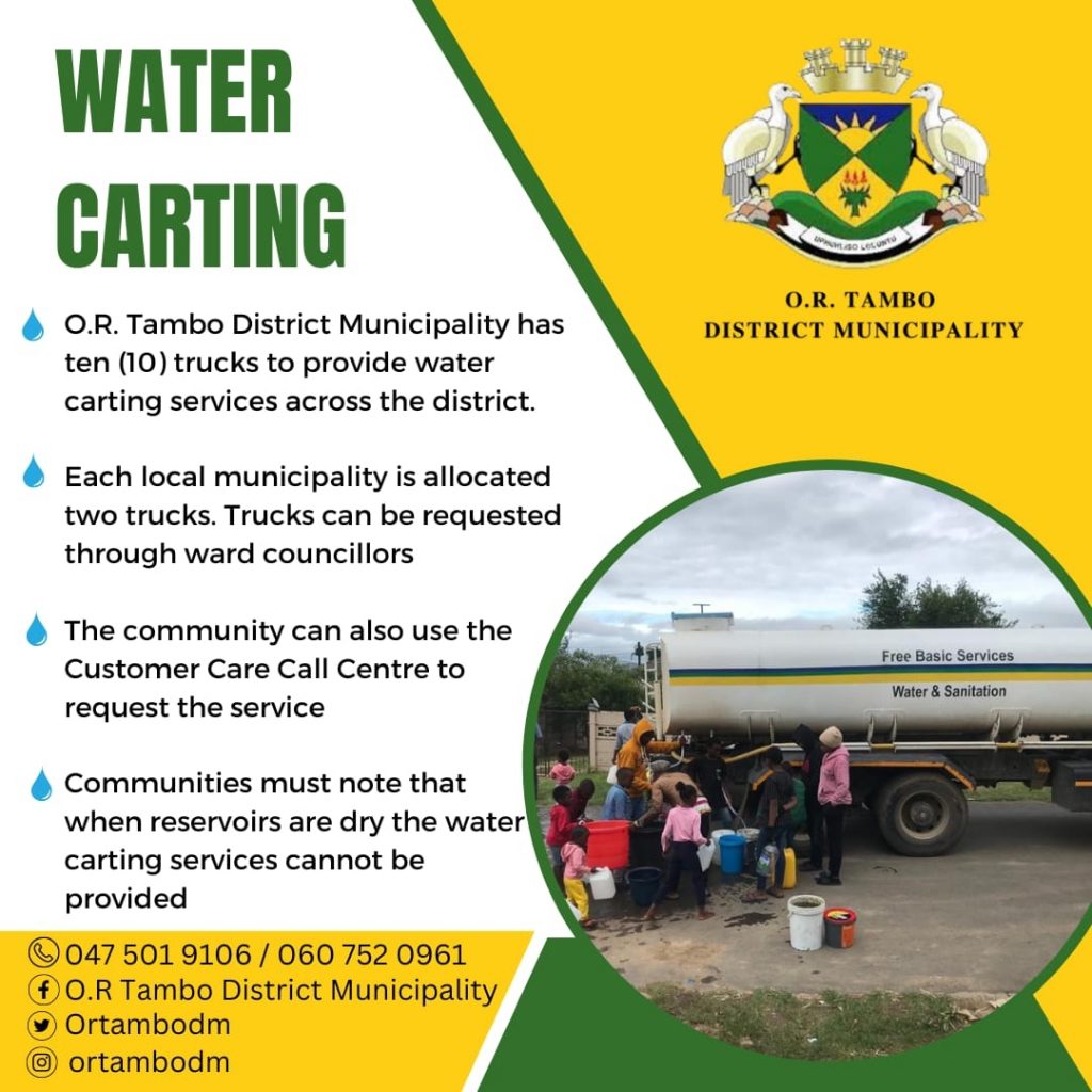 WATER CARTING SERVICES – OR Tambo